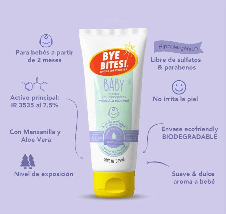 Repelente de Mosquitos para Bebe en Crema Baby 75 ml - Bye Bites
